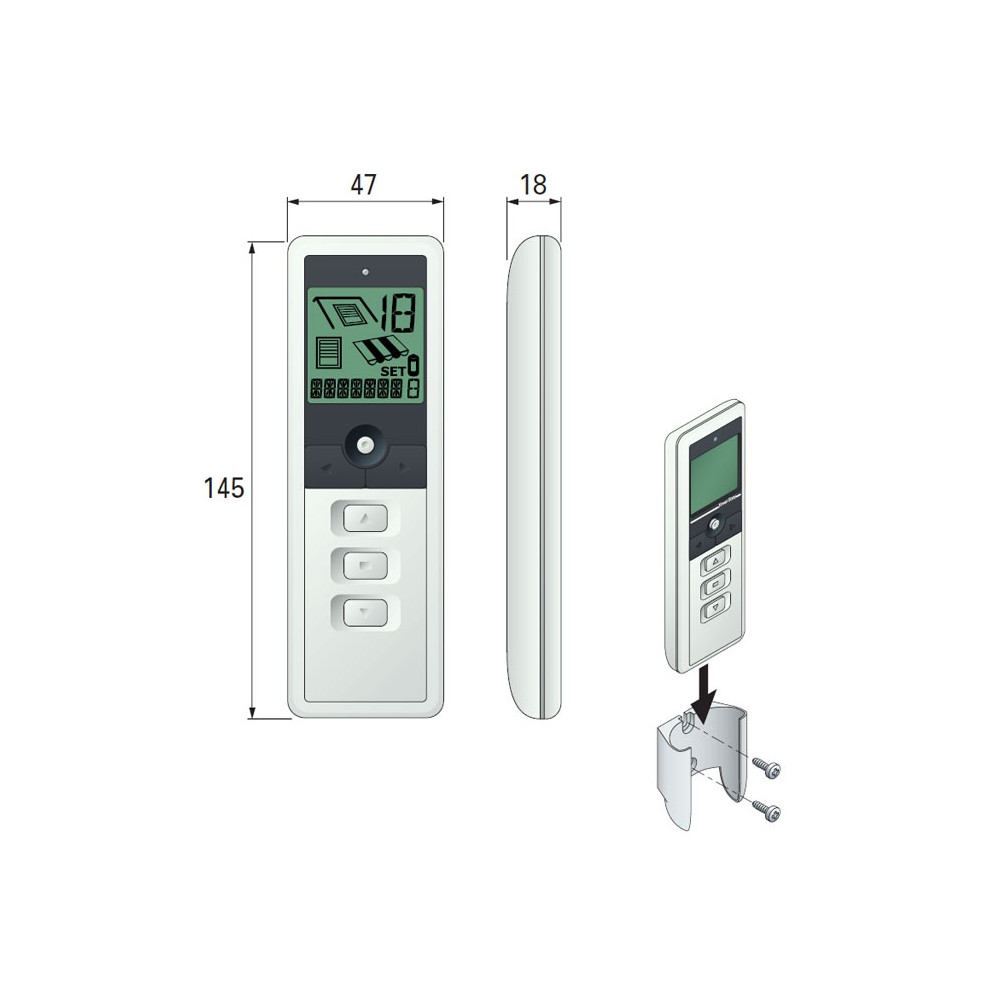 Télécommande Simu Color Multi 16 cannaux Volet roulant - 100% Volet Roulant