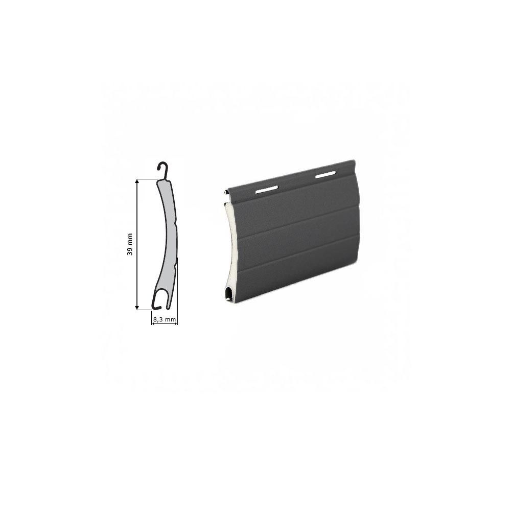 Lame 39mm Aluminium Anthracite 115cm de long - 100% Volet Roulant